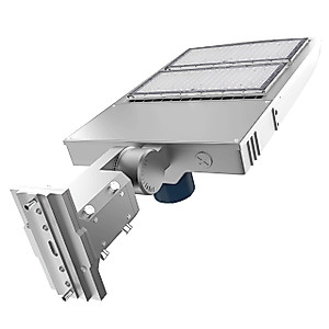 LEDMyplace 300W/240W/200W Adjustable LED Parking Lot Lights with Photocell Dusk to Down Shoebox Lighting 5700K, 39900LM, 120-277V Outdoor Security Commercial Pole Lights for Stadium, Roadways, Street