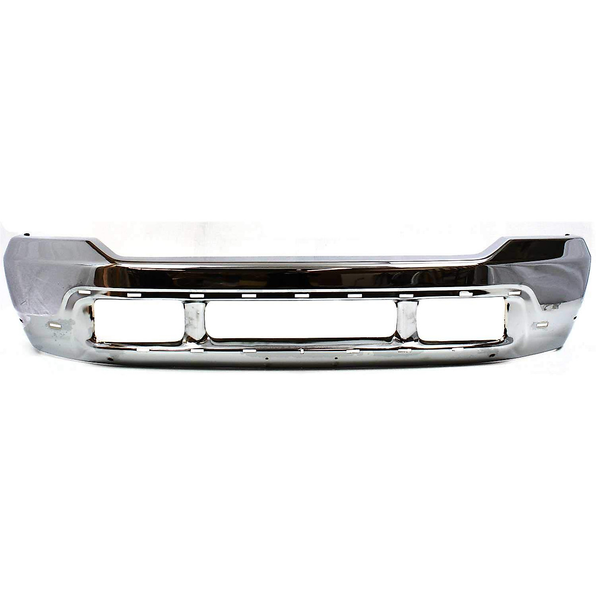 Evan Fischer Bumper Kit Compatible with 2001-2004 Ford Excursion, Fits 2001-2004 Ford F-250 Super Duty, Fits 2001-2004 Ford F-350 Super Duty, Fits 2001-2004 Ford F-450 Super Duty, Chrome FO1002375