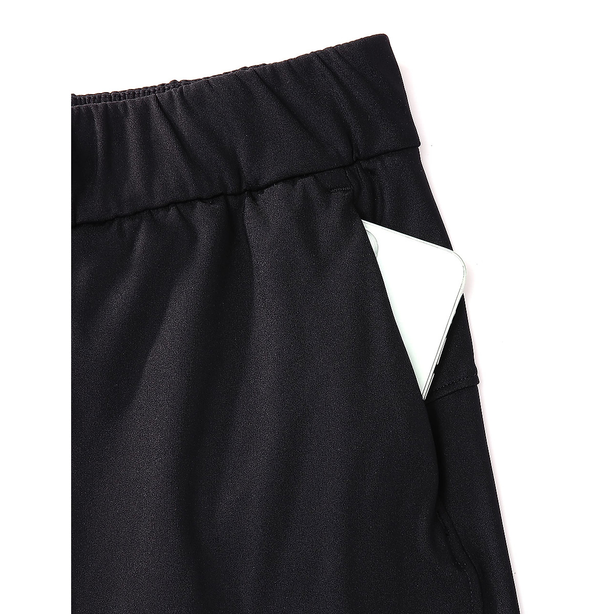 CRZ YOGA Stretch Womens Shorts 3.5'' - Athletic Workout Hiking Shorts for Summer Golf Running Shorts Pockets Dressy Casual Black-3.5'' Medium