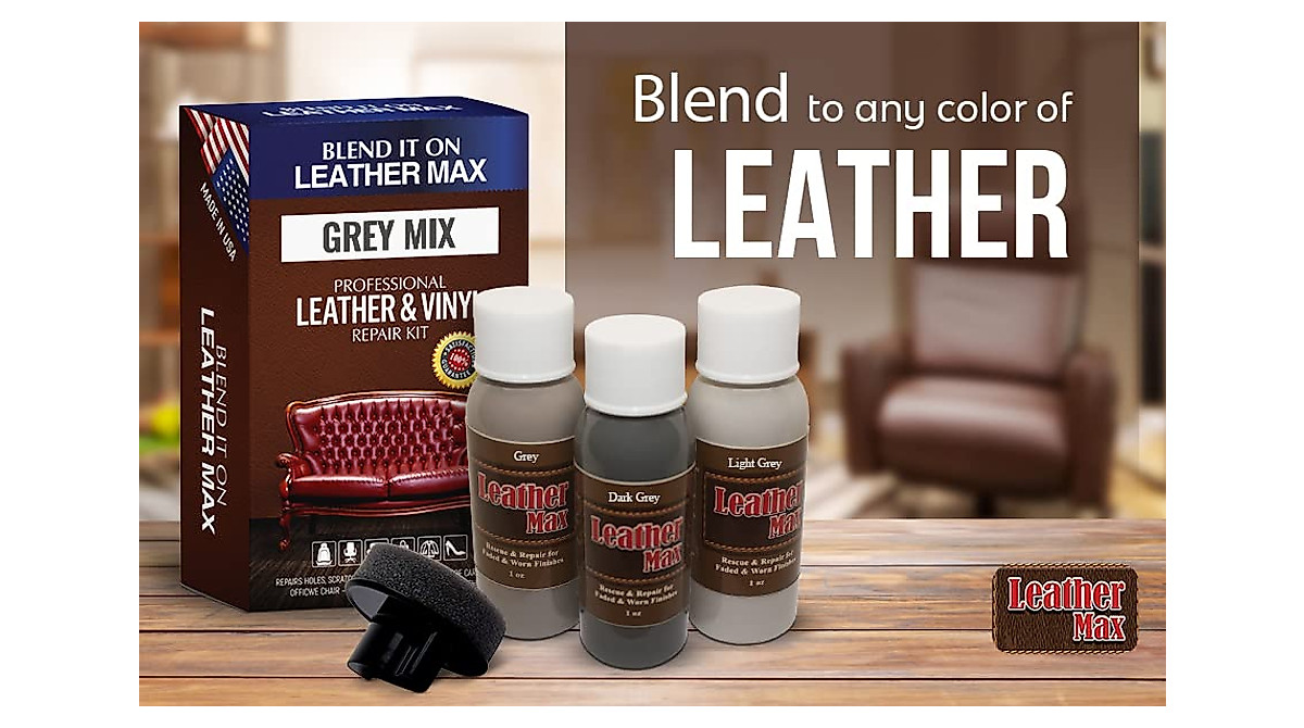 Leather Max Grey Mix Repair Kit - Restore Your Furniture
