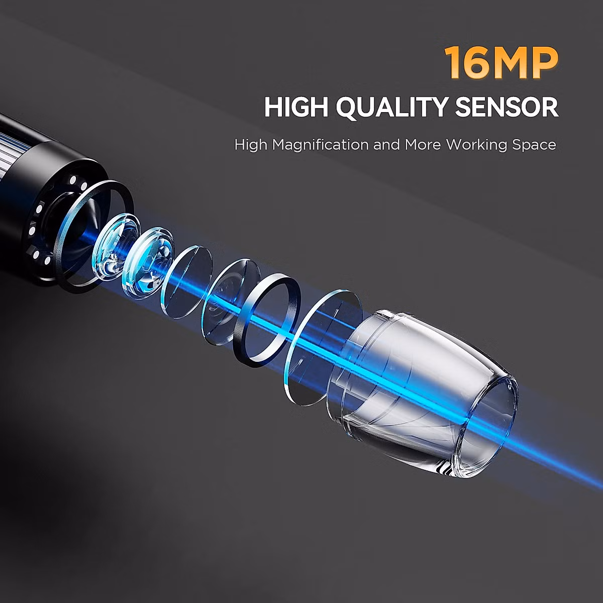 Elikliv EDM9 Pro 7" HDMI Digital Microscope, 1200X Coin Microscope for Adults,1080P Soldering Microscope,16MP Coin Magnifier,IPS Screen,10 LED Lights, Compatible with Windows/Mac OS