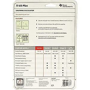 Texas Instruments TI-83 Plus Graphing Calculator (Renewed)