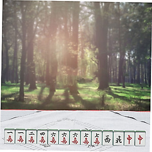 ibasenice 3pcs Mahjong Tablecloth Universal Mahjong Mat Board Game Tablecloth Noise Reduction Mahjong Mat Board Game Mat Mahjong Cushion Slip-Resistant Mahjong Mat Mahjong Cloth