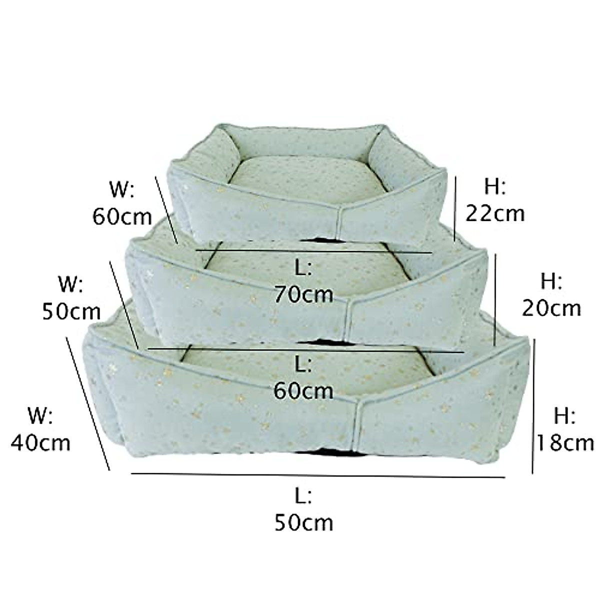 Dream Paws Star Sofa Bed Large - Mint