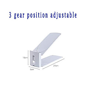 LKH White Shoe Organizer, Shoe Racks for Closets, Shoe Slots Space Saver, Shoe Stackers, Shoe Slots Space Saver - 12 Pack (Color : White)