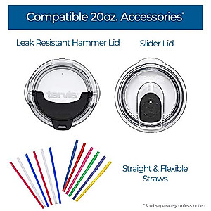 Tervis 1288690 Tumbler Reusable Straight Straws BPA Free-Dishwasher Safe-6 Pack, 10", Fashion Colors