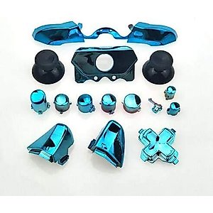Ambertown Bumpers Triggers Buttons DPad LB RB LT RT for Xbox One Elite Controller Chrome Blue