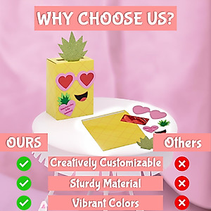 Fun Express Pineapple Box Valentine’s Day Craft Kit - Makes 2