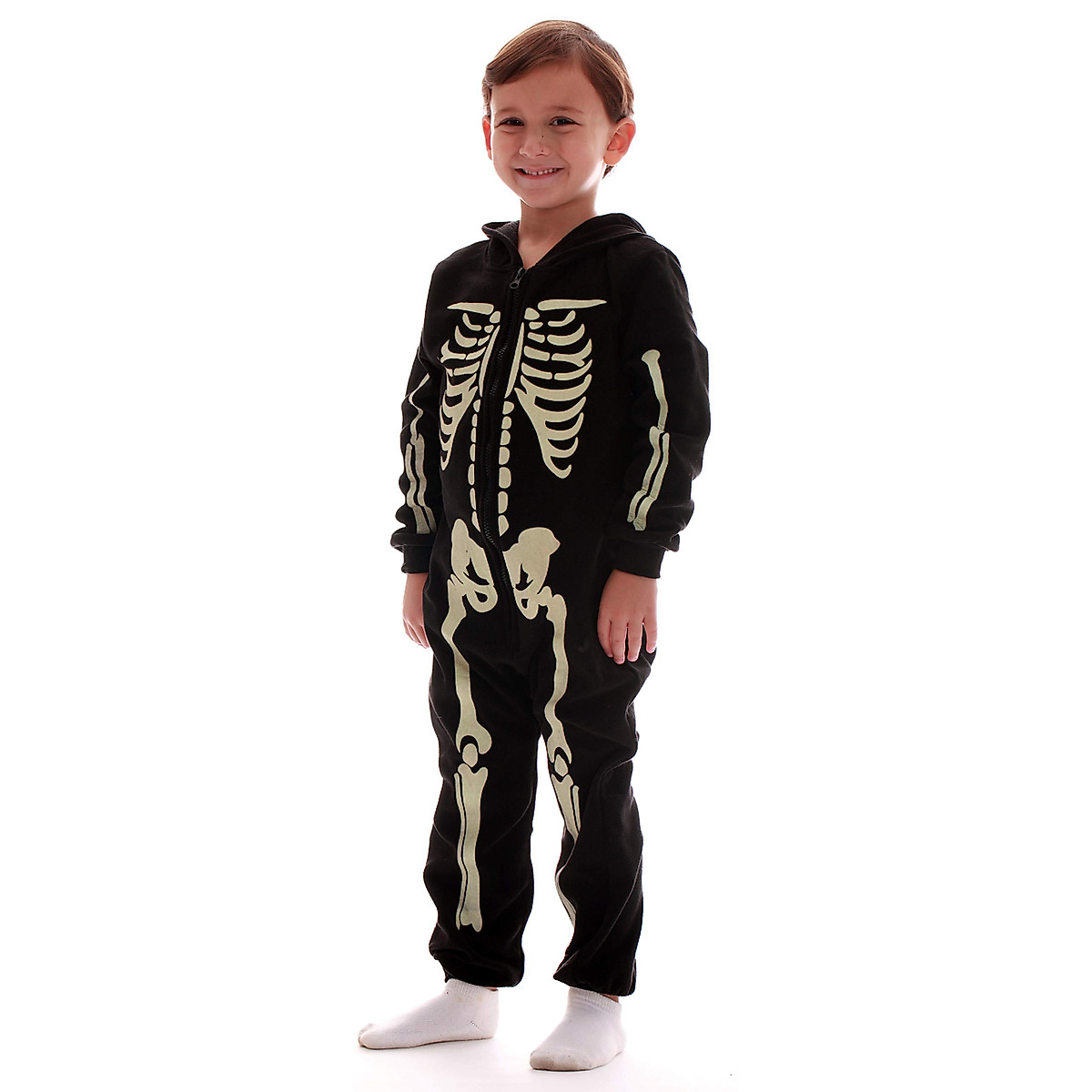 #followme Glow In The Dark Skeleton Boys Jumpsuit 6541-3T