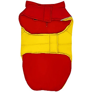 Pets First Kansas City Chiefs Puffer Vest, Small, Waterproof Dog Coat, NFL Licensed Pet Warming Sports Jacket