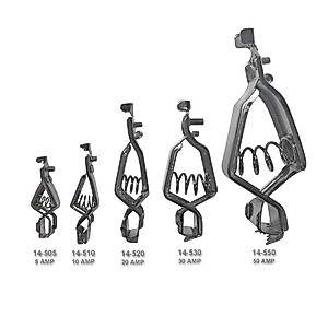 Gardner Bender 14-530 GB GB 14-530 30 Amp Battery Charging Clips 2 Count, 2-27/32 in, Silver