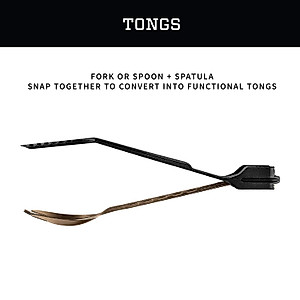 Gerber Gear 31-003465N ComplEAT Camping Utensils Cooking Tool Set, Burnt Bronze