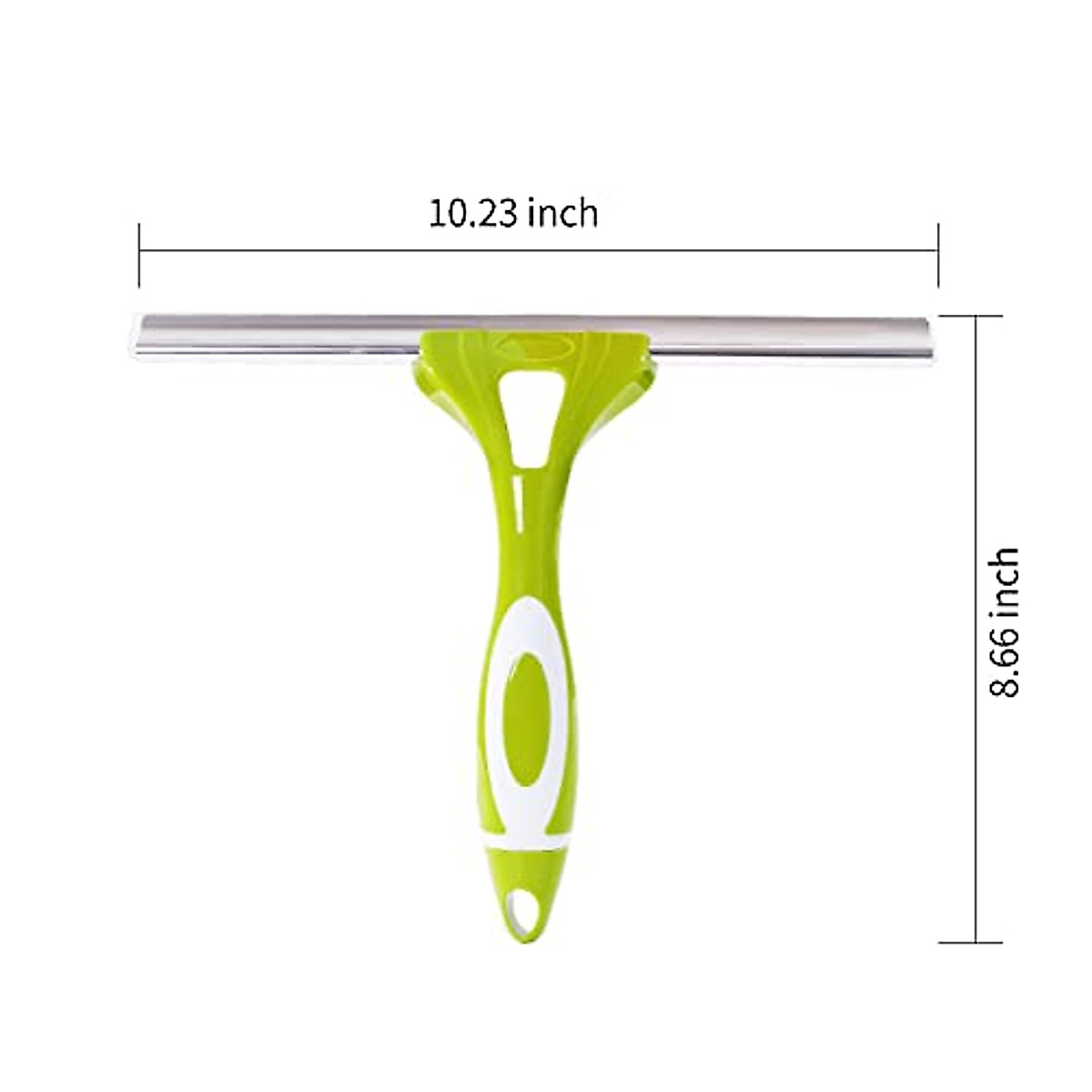 CQT Window Squeegees Wipper Cleaner Car Glass Cleaner Window Cleaning Tool for Car Indoor Outdoor High Windows (CG01, YellowGreen)