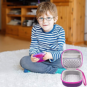 Comecase Case for Leapfrog Rockit Twist Handheld Learning Game System, Perfect Toy Box Storage for Kids Children -Purple