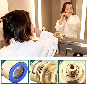 Faucet Cartridge Replacement for Kohler 1000187 1000188, Used in Deck Faucets with 3/4 inch Valves, 2 Pack Ceramic Valve Faucet Replacement Parts (2 Pack 1000187+1000188)