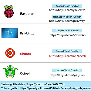 Miuzei Raspberry Pi 4 Touchscreen with Case Fan, 4 inch IPS Touch Screen LCD Display, 800x480 HDMI Monitor for RPI 4b 8gb/4gb/2gb with Touch Pen (Support Raspbian/Kali/Octopi/Ubuntu)- No Raspberry Pi