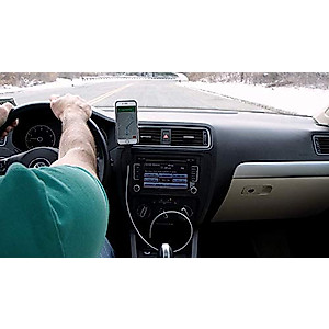 Cobra Coil Cell Phone Holder Charger, iPhone Stand Durable Lightning Charge Cable Adjustable Arm, Removable Mount for Desk, Table or Bed, Fast Universal USB Charging, 2.5ft Military Grade Aluminum