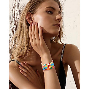 PHALIN Tile Bracelets for Women - 4PCS (Style A)