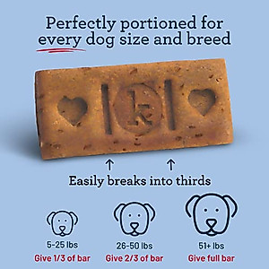 Kradle Bliss Bar Dog Calming Chews, Soft Bake (6 Pack), Dog Anxiety Relief for Separation Anxiety, Thunder, Car Rides, Fireworks and Stress, with BotaniTek Calming Formula, Peanut Butter Bacon Flavor