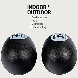 Meinl Percussion Egg Shaker Pack (24 Pieces) for All Musicians with Crystal Clear Sounds — NOT Made in China — Durable All-Weather Synthetic Shells, 2-Year Warranty (ES-SET24-BK)