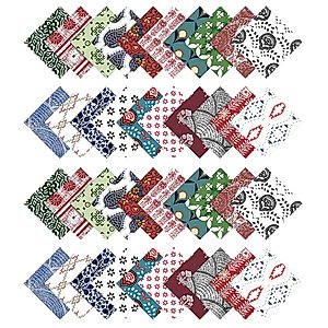 Precut 10-inch Prints Cotton Fabric Bundle Quilting Squares Charm Pack DIY Patchwork Sewing Craft-