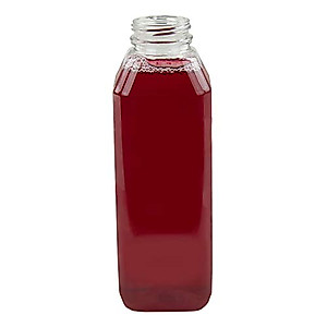 16 OZ PLASTIC JUICE BOTTLES WITH TAMPER EVIDENT CAPS