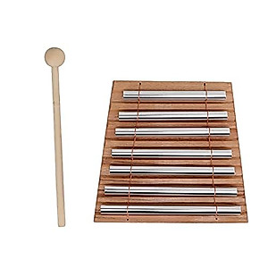 Energy Chime with Mallet Rhythm Wind Chime 7 Tone Hand Chimes Wind Chimes Percussion Instruments Reminder Meditation Chimes for Classroom Management Teaching Supplies 16.8 * 15 * 13cm