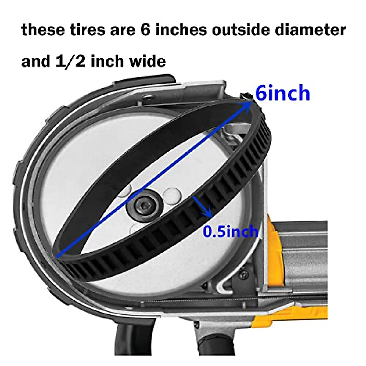 650721-00 Dewalt Bandsaw Tires For Dewalt Band Saw Tires DWM120 A02807 DCS374 DW328K - 2 Pack