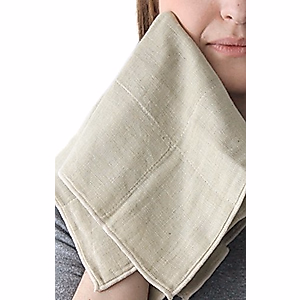 IPPINKA Nawrap Organic Cotton Face Towel, Durable, Absorbent and Quick-Dry, Green