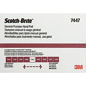 3M Scotch-Brite General Purpose Hand Pad, 6-Inch by 9-Inch, 20-Pad