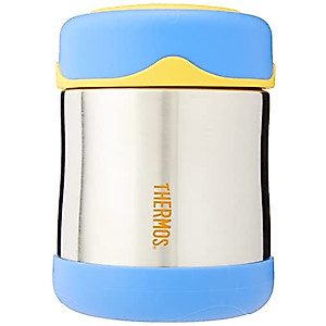 Thermos Stainless Steel Food Flask, Blue, 290 ml