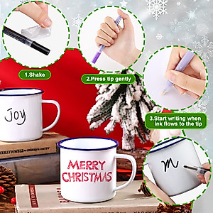 Newtay 16 Pcs Painted Mug Kit Personalized Coffee Mug Kit Mugs You Can Decorate Coffee Mug Decorating Kit Design Your Own Mug for DIY Craft Decor Planting Drinking