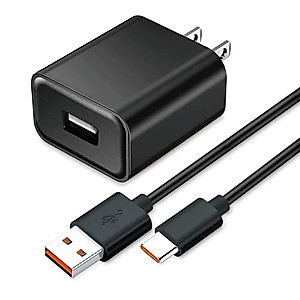 Fast Wall Charger 5FT USB C Charging Cable Cord for JBL Flip 6 Flip 5 JBL Charge 4, 5, Clip 4, GO 3, JBL Xtreme 3, JBL Pulse 4 JRPOP Endurance Peak II Wireless Bluetooth Speakers JBL headphones orange