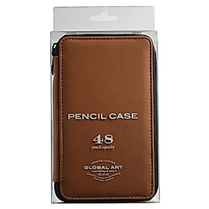 Speedball Art Products Genuine Leather Storage Case for Pencils, Makers, Pens and Art Supplies