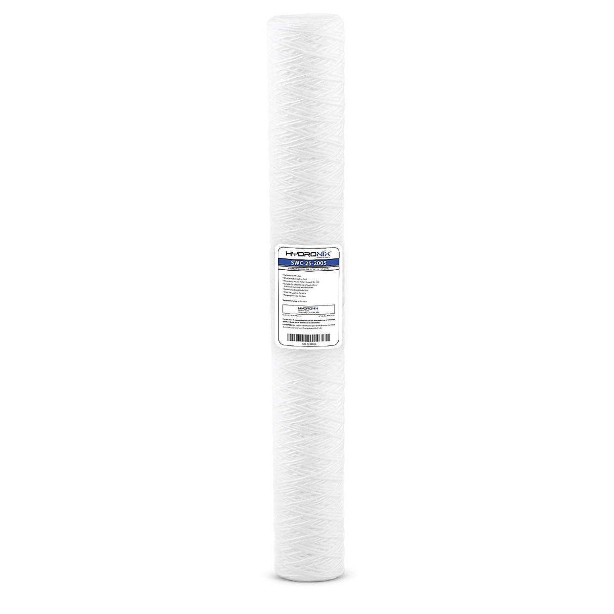 Hydronix SWC-25-2005 Universal NSF String Wound Sediment Water Filter Cartridge 2.5" x 20" - 5 micron