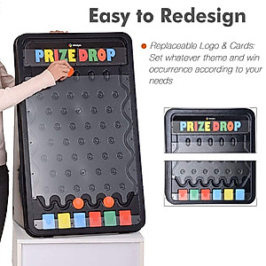WinSpin 19"x30" Prize Drop Board Game and 24" Tabletop Spinning Prize Wheel Bundle