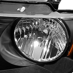 AKKON - For Ford F150 Lincoln Mark LT OE Replacement Black Headlights Driver/Passenger Head Lamps Pair New