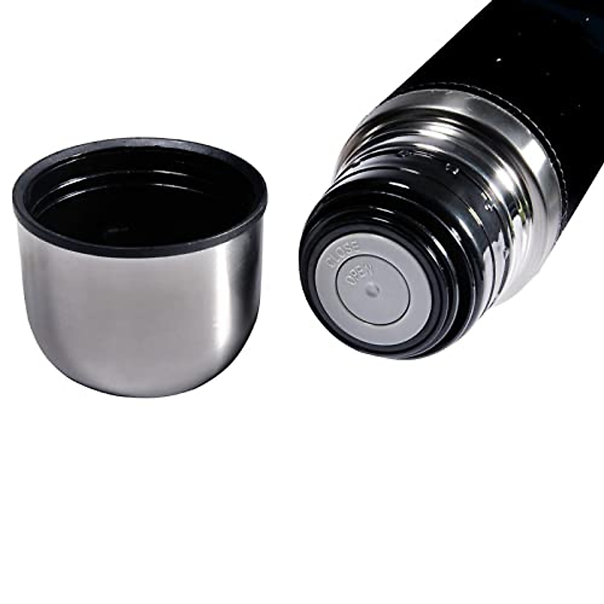 sdfsdfsd 17 oz Vacuum Insulated Stainless Steel Water Bottle Sports Coffee Travel Mug Flask Genuine Leather Wrapped BPA Free, Star Night Tree