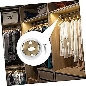 Alipis 40 Pcs Heavy Duty Brackets Heavy Duty Shower Curtain Rod Shower Curtain Holder Socket Holder Closet Rods Shower Curtain Rod Holder Shower Rod Holders for Wall Rod Bracket Silver