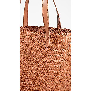Madewell The Medium Transport Tote: Woven Leather Edition Burnished Caramel One Size