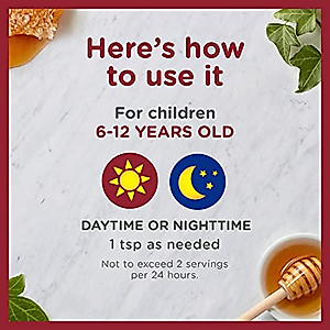 Zarbee's Kids All-in-One Day/Night Cough Value Pack for Children 6-12 with Dark Honey, Turmeric, B-Vitamins & Zinc, 1 Pediatrician Recommended, Drug & Alcohol-Free, Grape Flavor, 2x4FL Oz