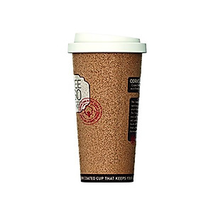 Life Story Corky Cup Reusable 16 oz Insulated Travel Mug Coffee Thermos (2 Pack)
