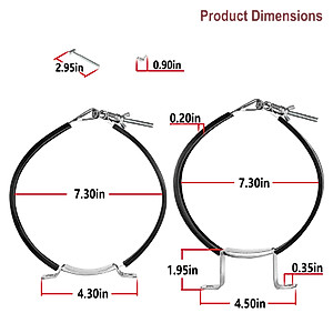 yourour 82013 Nitrous Oxide Bottle Bracket,7”Nos Single Bottle Holder Bracket for 10-15 Pound Nitrous Bottle