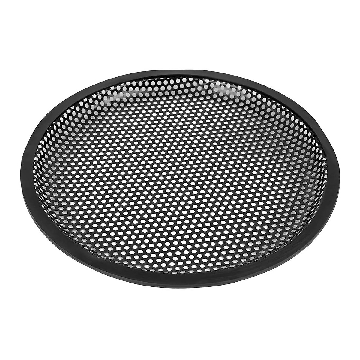 X AUTOHAUX Universal 10 Inch Car Audio Speaker Subwoofer Metal Waffle Grill Cover Protector with Rubber Edge and Clips 2pcs