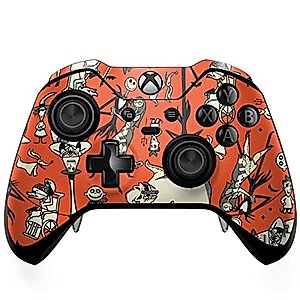 Skinit Decal Gaming Skin Compatible with Xbox One Elite Controller - Officially Licensed Disney The Nightmare Before Christmas Character Pattern Print Design