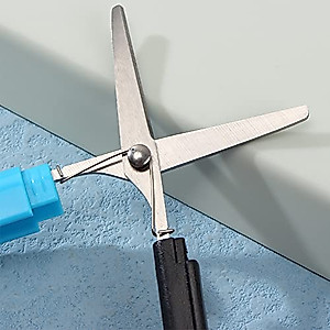 RAYNAG Set of 2 Portable Safe Scissor Mini Folding Paper Cutting Scissors School Supplies DIY Scrapbooking, Random Color