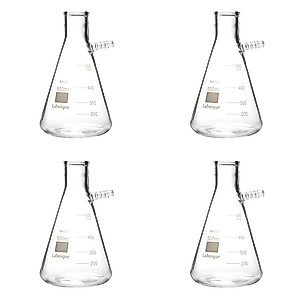 Glass Filtering Flask with Upper Tubulation, 500ml (Pack of 4)