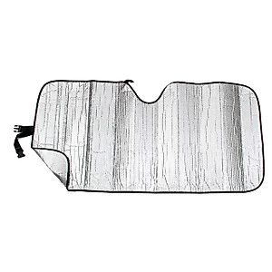 Windshield Sun Shade for Car Silver Thicken 5-Layer UV Reflector Auto Front Window Sunshade Visor Shield Cover and Keep Your Vehicle Cool(57" × 27.5")