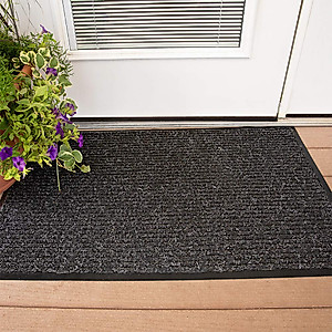 Notrax 109 Brush Step Entrance Mat, for Home or Office, 4' X 8' Charcoal, 109S0048CH