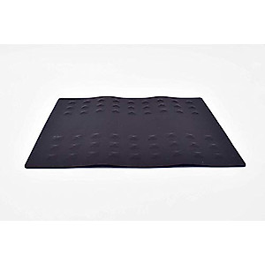 Colortrak Heat-Resistant Styling Station Mat, Silicone Mat Prevents Work Surfaces from Heat Damage of Styling Tools, Prevent Tool from Falling or Slipping, Black, 9 x 11 inches